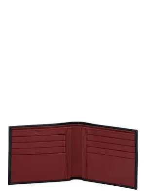 FERRAGAMO Wallet 'revival' Gancini With Double Hook In Grained Leather For