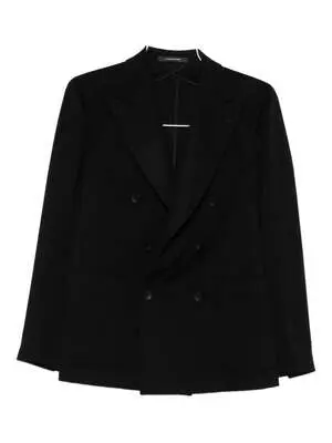 Tagliatore Double-breasted Wool And Cashmere Blazer