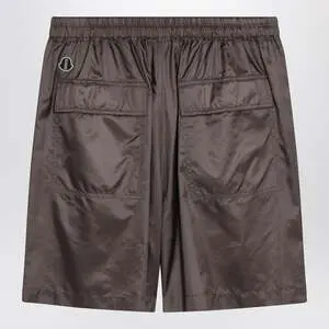 Moncler Rick Owens Mud-colored Drawstring Kilt Shorts