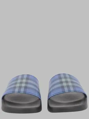 Burberry Furley Checked Slides - Multicolor