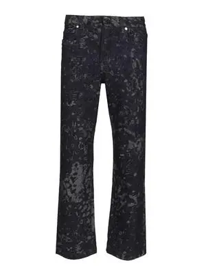 Fendi Falena Drops Jacquard Jeans
