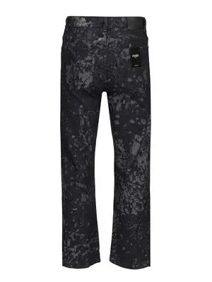 Fendi Falena Drops Jacquard Jeans