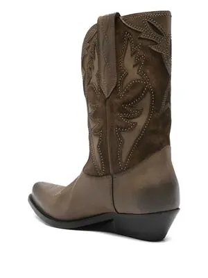 GOLDEN GOOSE Wish Star Low Leather Boots