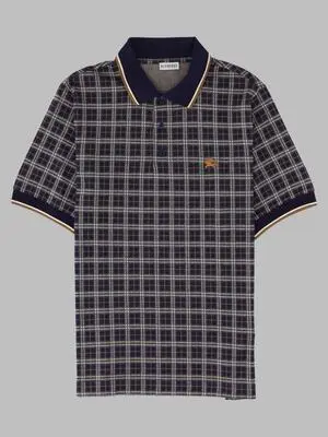 Burberry Checked Polo Shirt - Multicolor