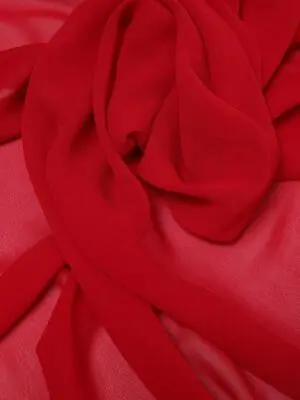 Max Mara Silk Georgette Stole - Red