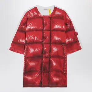 MONCLER X A$AP ROCKY Cotton T-shirt With Digital Print - Red