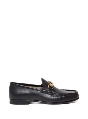 Gucci Loafers With Leather Clamp Detail Black - Multicolor