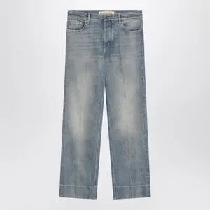Valentino Garavani Medium Washed-effect Jeans - Blue