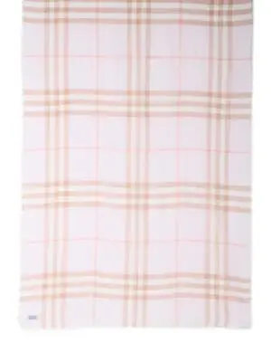 Burberry Wide Scarf In Quartz 'check' Wool