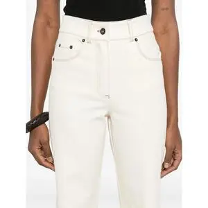 Max Mara Neutrals Trousers Straight Trousers