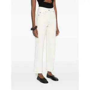Max Mara Neutrals Trousers Straight Trousers