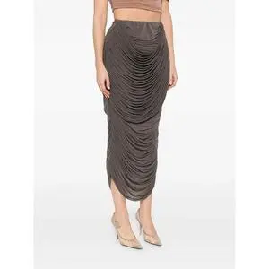 Magda Butrym Asymmetric Draped Skirt