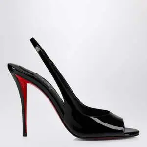 CHRISTIAN LOUBOUTIN Sofia Z Patent Leather Slingback Pumps - Black