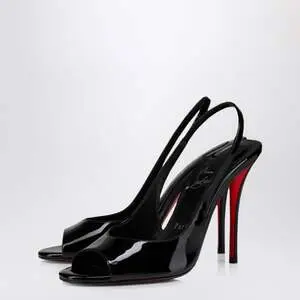 CHRISTIAN LOUBOUTIN Sofia Z Patent Leather Slingback Pumps - Black
