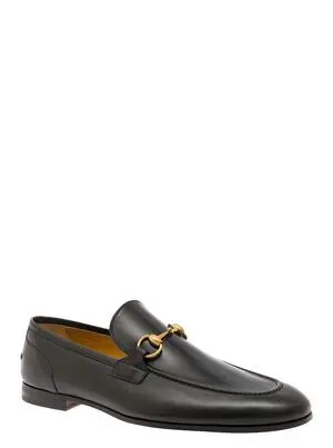 Gucci Loafer 'jordaan' With Leather Clamp Detail Black - Multicolor