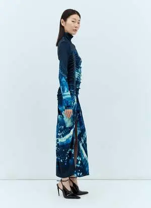 JEAN PAUL GAULTIER Pigalle Gathered Velvet Dress