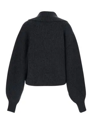 Balmain Wool Wrap-effect Sweater - Multicolor
