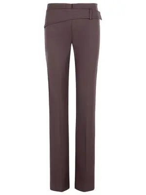 Sportmax Slim Fit Virgin Wool Blend Trousers