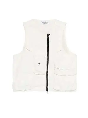 Stone Island Cotton Nylon Micro Ripstop Vest - Multicolor