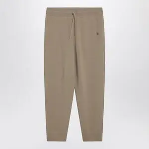 Burberry Beige Cashmere-blend Jogging Trousers - Brown