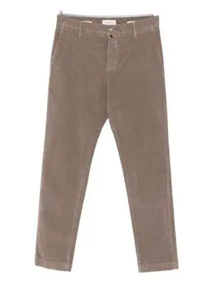 Jacob Cohen Slim Fit Corduroy Trousers - Cream