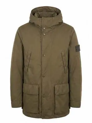 Stone Island David-tc Short Parka S.i. Ghost - Multicolor