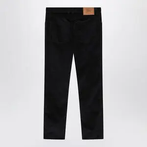 Burberry Dark Cotton Corduroy Trousers