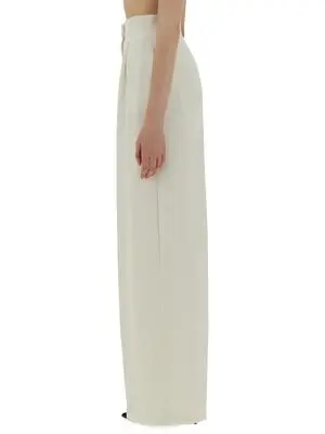 Max Mara Wide Pant Handcuff - Cream