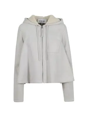 Loewe Leather Hooded Jacket