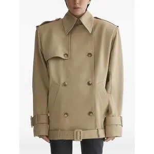 MUGLER Neutrals Jackets Biker Jackets - Cream