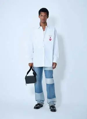 Gucci Logo Embroidery Button-down Shirt