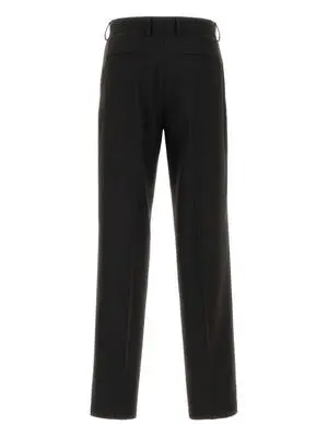 Fendi Wool Gabardine Cigarette Trousers - Brown