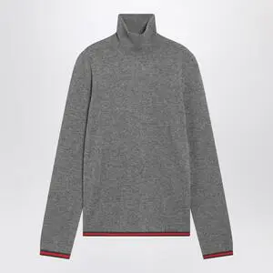 Gucci Grey Cashmere Turtleneck Sweater - Multicolor