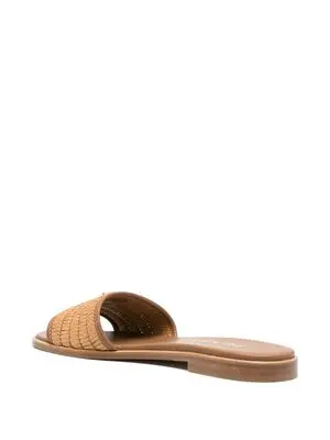Prada Straw Flat Sandals