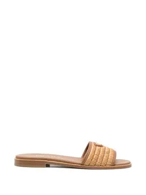 Prada Straw Flat Sandals