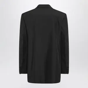 Gucci Double-breasted Jacket In Technical Panama