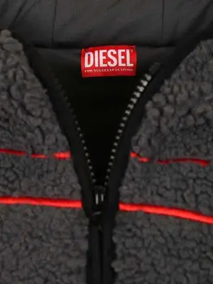 DIESEL® S-zat Teddy Hoodie - Black