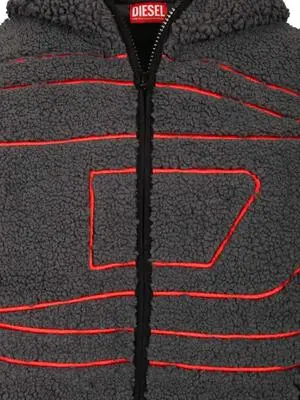 DIESEL® S-zat Teddy Hoodie - Black