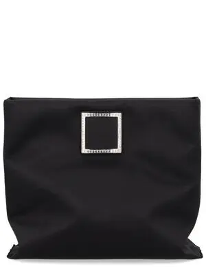 ROGER VIVIER Trompette Clutch Bag - Black