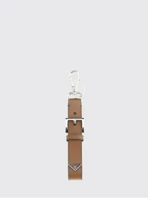 Prada Calf Leather Keyring - Brown