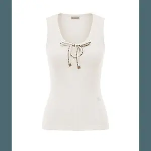 Burberry Laces Tank Top - White