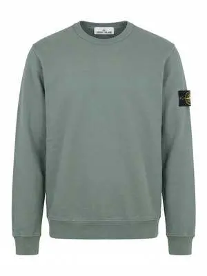 Stone Island Organic Cotton Fleece Sweatshirt - Multicolor