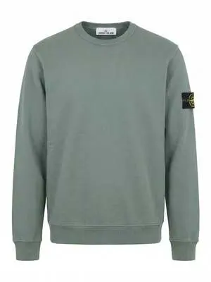 Stone Island Organic Cotton Fleece Sweatshirt - Multicolor