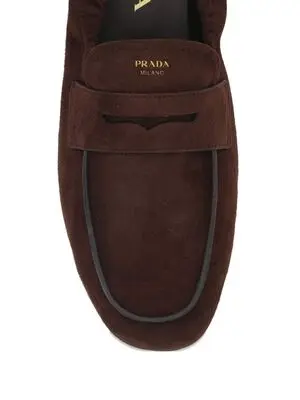 Prada Suede Leather Loafers