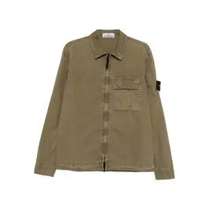 Stone Island Jackets Shirt Jackets - Green