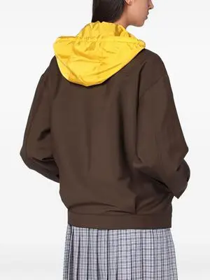 Miu Miu Wool Hooded Jacket