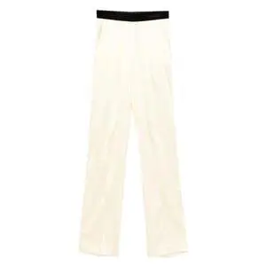 TOM FORD Tom Ford Yellow Trousers - Straight Trousers Women Yellow