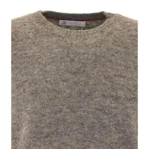 Brunello Cucinelli Wool, Alpaca And Cashmere Sweater - Gray