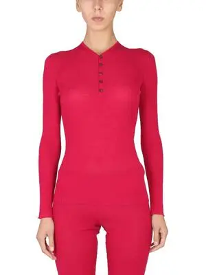 Dsquared2 Slim Fit Henley Shirt - Pink