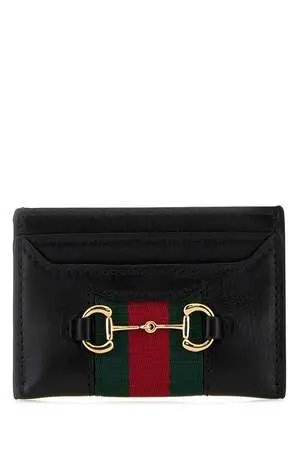 Gucci Leather Card Holder - Black